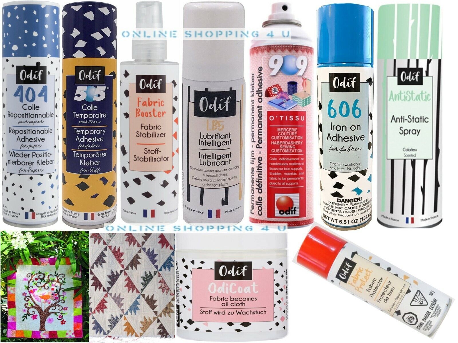 Odif Repositionable Spray Permanent Fabric Booster Odicoat Anti Static ...