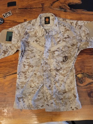 Modified USMC Marpat Desert RAID Shirt For Marsoc Recon, Raiders, L-R ...