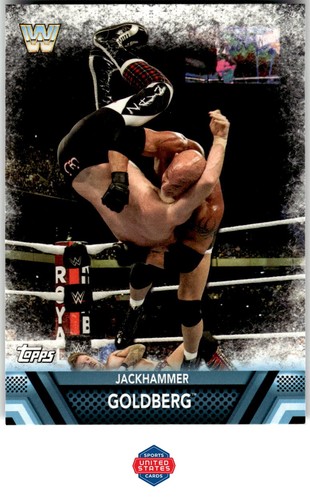 2017 Topps WWE Then Now Forever #F-5 Goldberg Finishers and Signature ...