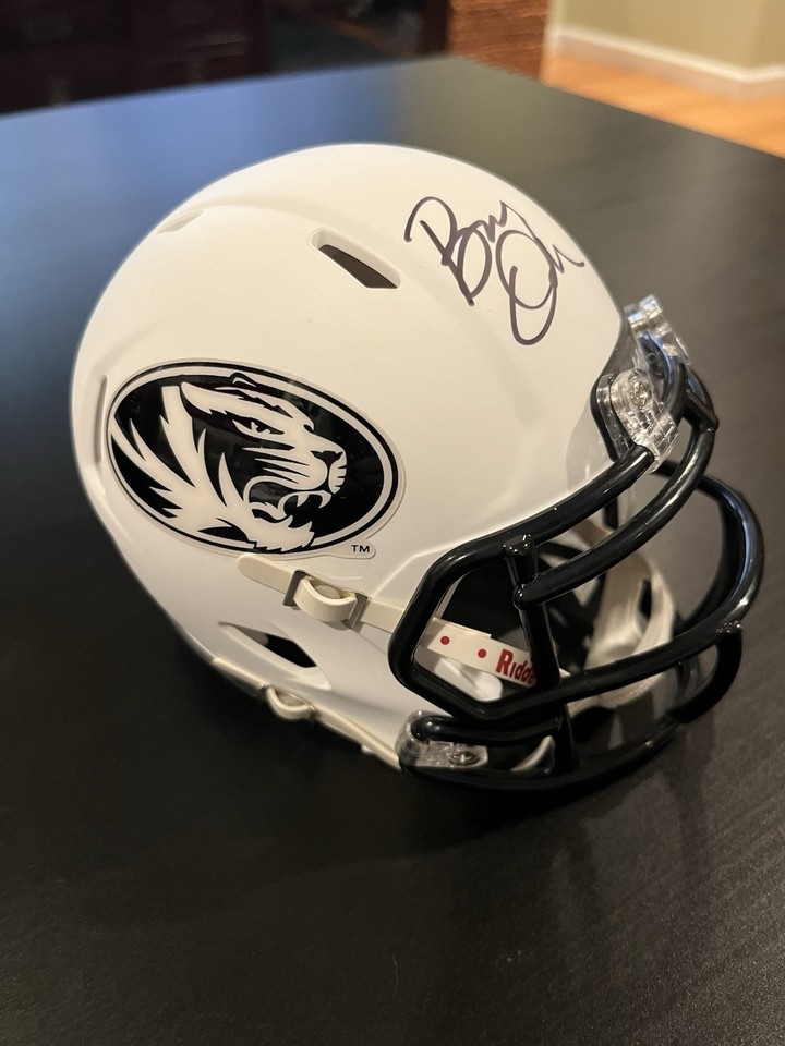 Signed Barry Odom Missouri Tigers Mizzou Mini Helmet Purdue ...