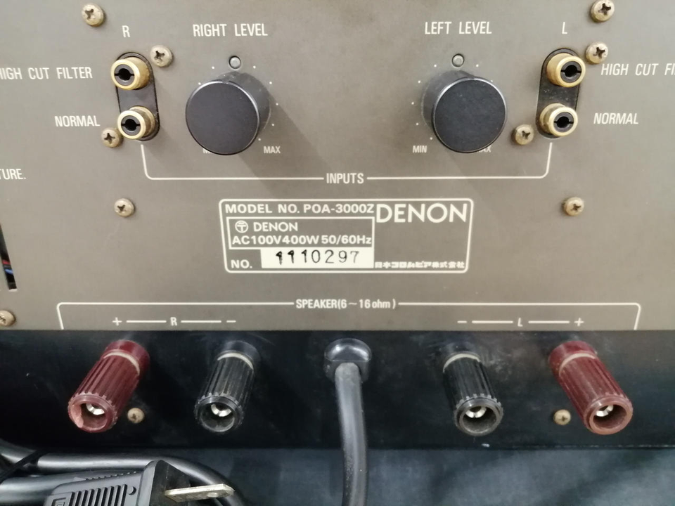 DENON POA-3000Z Precision Audio Component Stereo Power Amplifier 100V ...