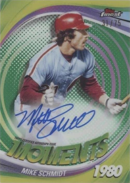 2025 Topps Finest - Finest Moments Autographs Mike Schmidt #FMA-MS ...