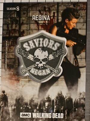 AMC The Walking Dead Commemorative Patch Card SAVIORS Feature REGINA ...
