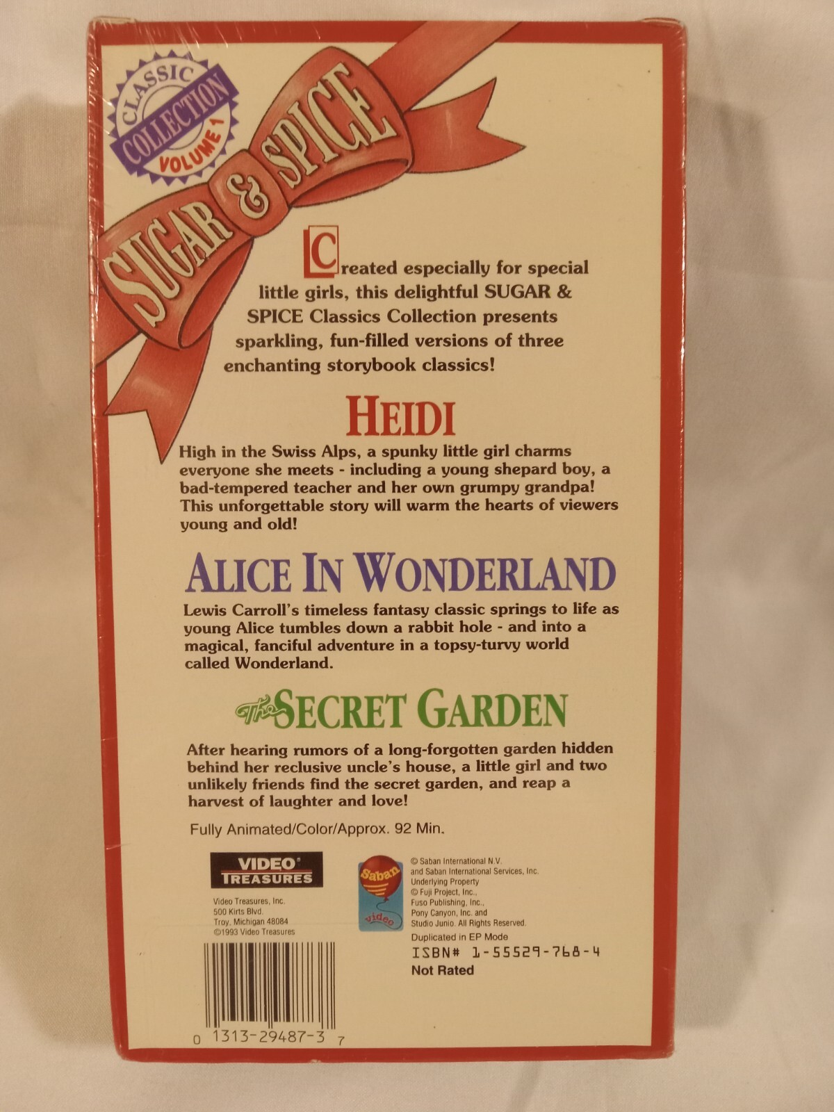 Sugar & Spice: ClassicCollection Vol.1 (VHS, 1993) Saban Animation ...