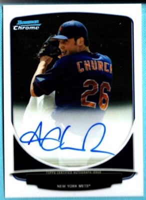 2013 BOWMAN DRAFT Chrome Autograph Auto Andrew Church Card # BCA-AC | eBay