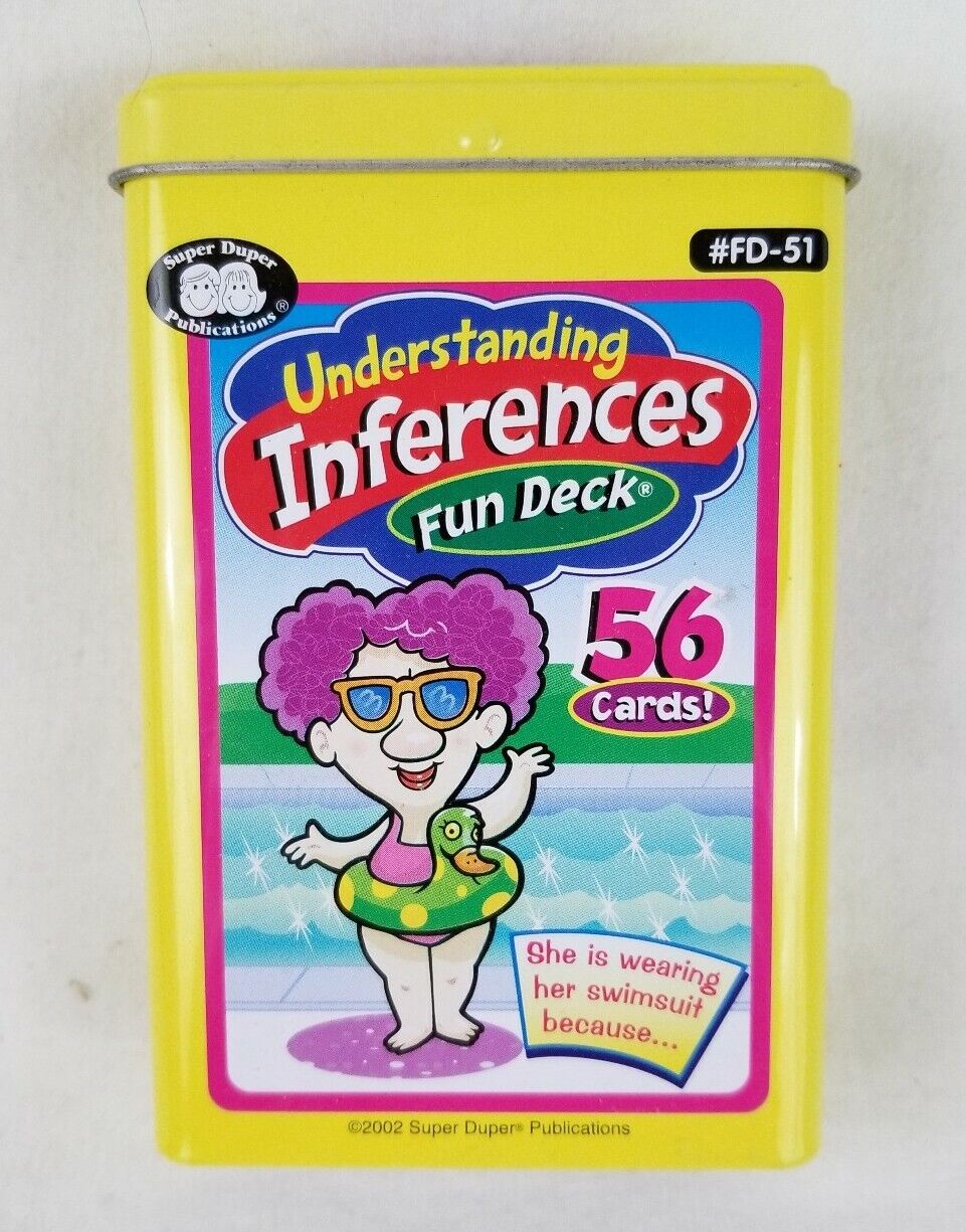 Understanding Inferences Flash Cards Super Duper Fun Deck Speech ...