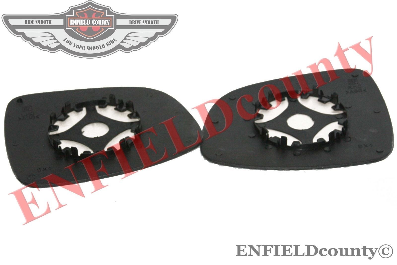 LH & RH Orvm Convex Wing Door Glass Mirror With Base Plate For Suzuki ...