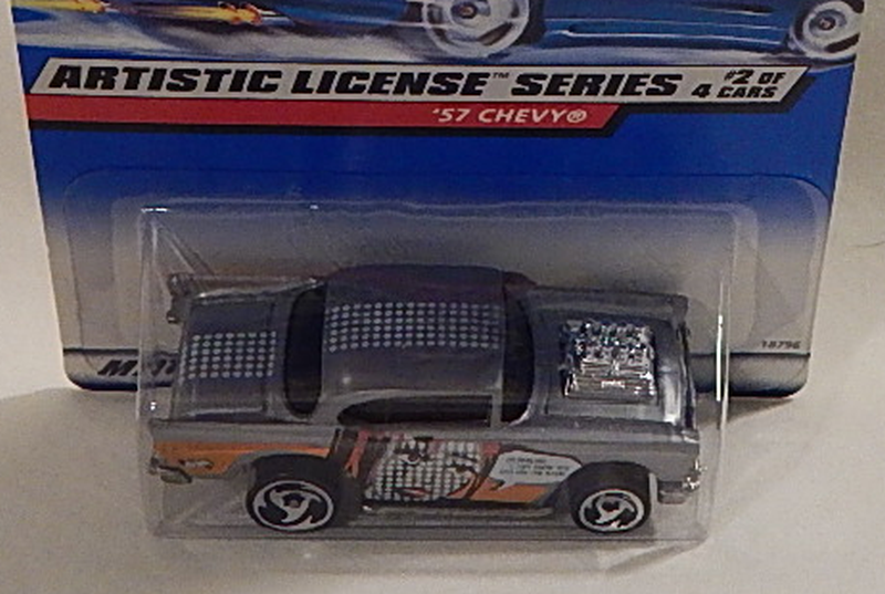 '57 Chevy Bel Air Hardtop Exposed Engine Hot Wheels Artistic License ...