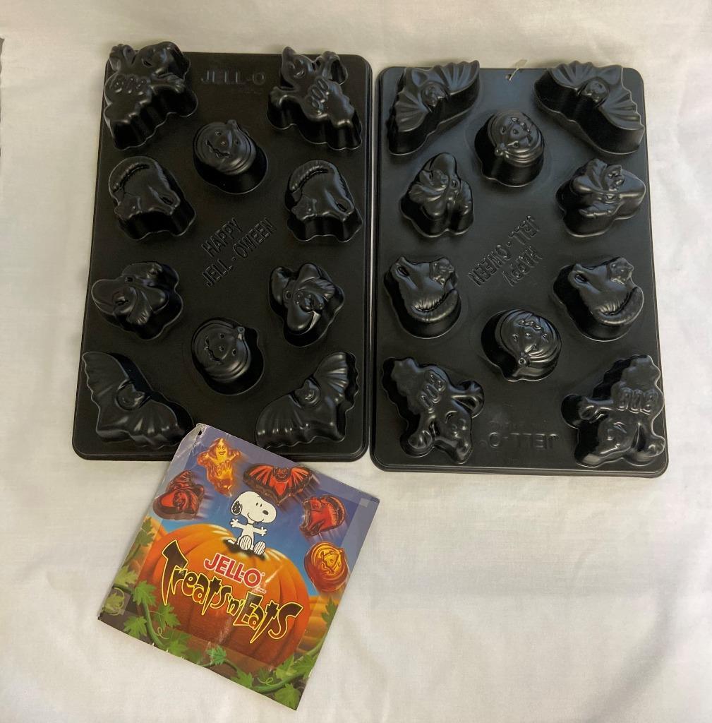 Vintage 1998 Jell-O Creepy Halloween Jigglers 2 Plastic Trays New w ...