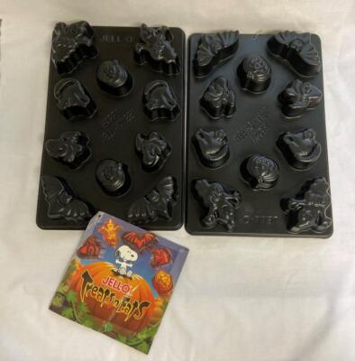 Vintage 1998 Jell-O Creepy Halloween Jigglers 2 Plastic Trays New w ...