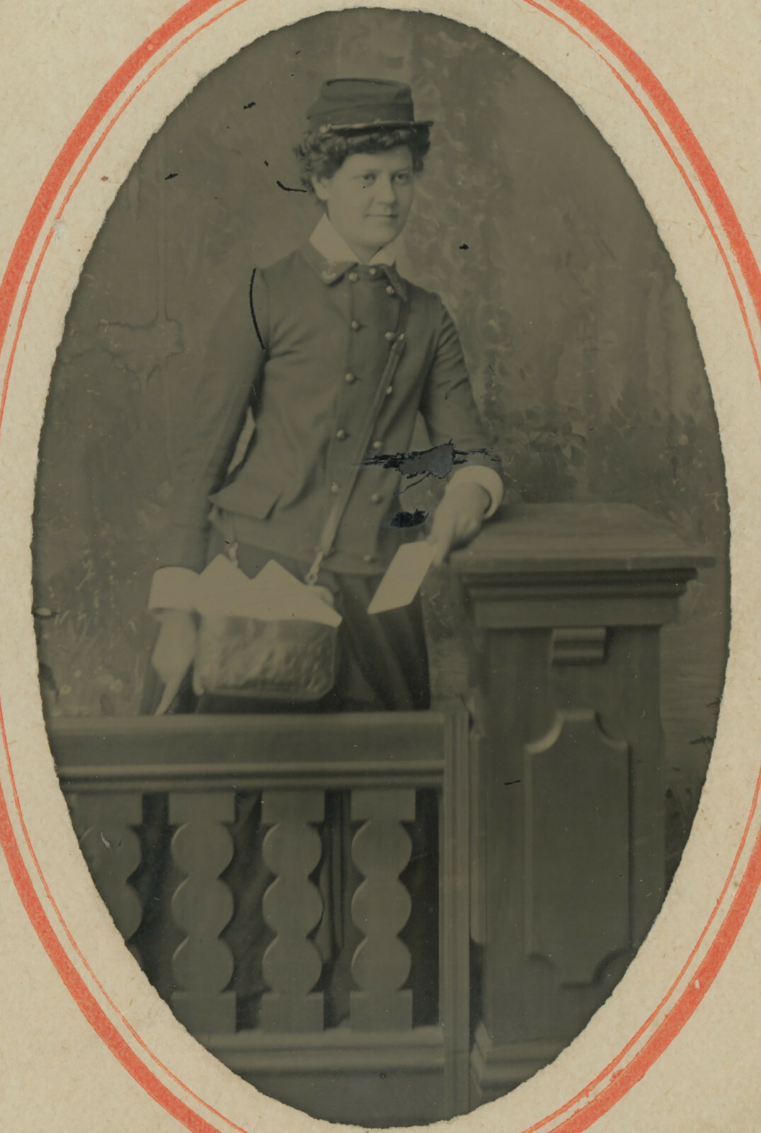 LADY MAIL CARRIER 1870-1880S RARE 1/6 PLATE TINTYPE | eBay