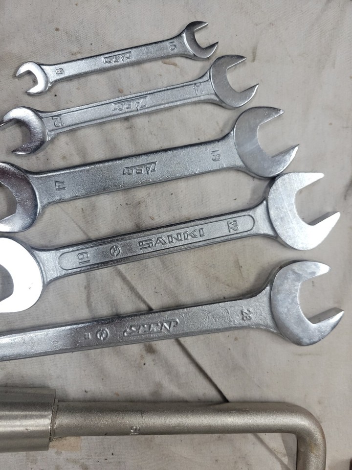 Asian japanese motorcycle car repair trunk tool kit a.b.c sanki n.t.k ...