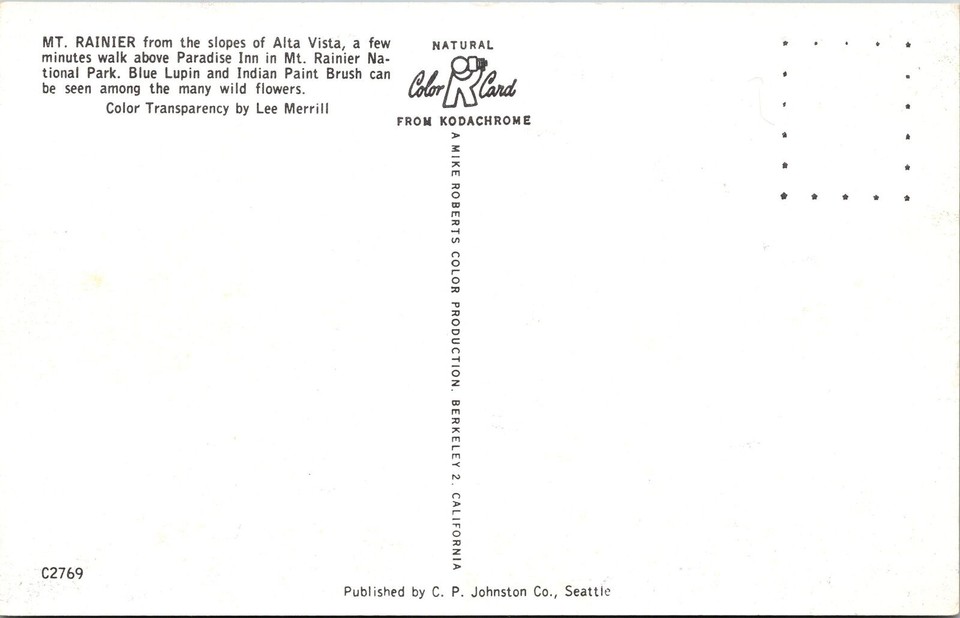 Ashford WA-Washington, Mt Rainier Natl Park, Vintage Postcard | eBay
