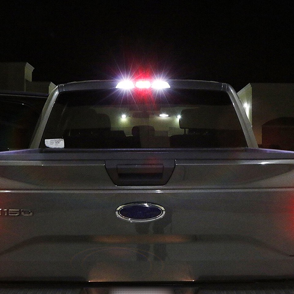2 White 1 Red 921 912 LED Bulbs for 1997-2021 Ford F-150 Cargo 3rd ...