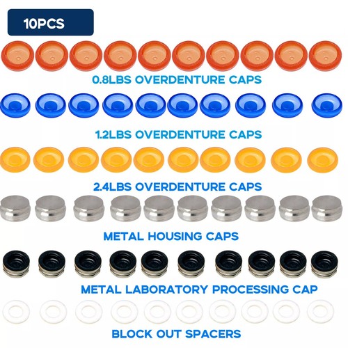 10Pcs Implant Overdenture Locator Abutments Retention Caps Inserts For ...