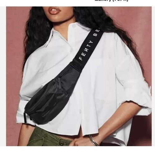 Fenty Beauty by Rihanna Black Cross Body Fanny Pack 3 Pocket Sling Bag ...