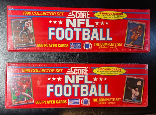 (2) 1990 Score Football Complete Factory Sealed 660-Card Sets | eBay