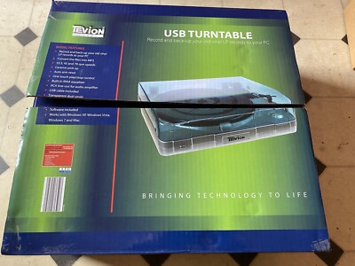 Tevion Sound USB Turntable Convert Record Vinyl Records to PC MP3 | eBay UK