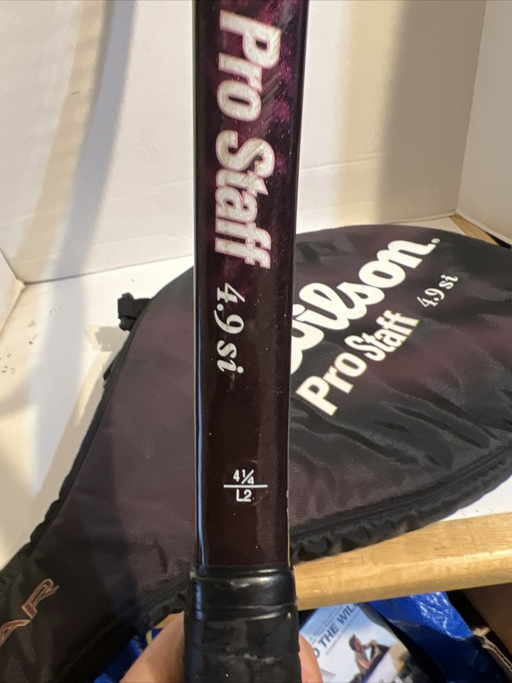 WILSON PWS Pro Staff 4.9 si Tennis Racquet 95 sq. in. 4 1/4" Grip With ...