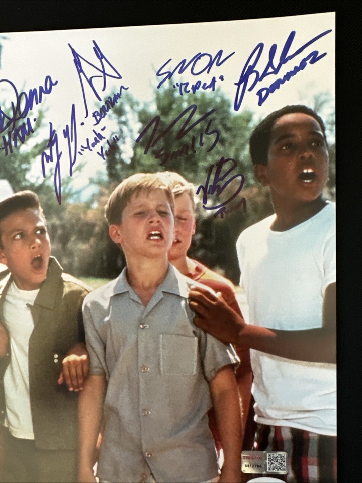 THE SANDLOT CAST SIGNED 11x14 MOVIE PHOTO PSA/DNA MIKE VITAR BENNY THE ...