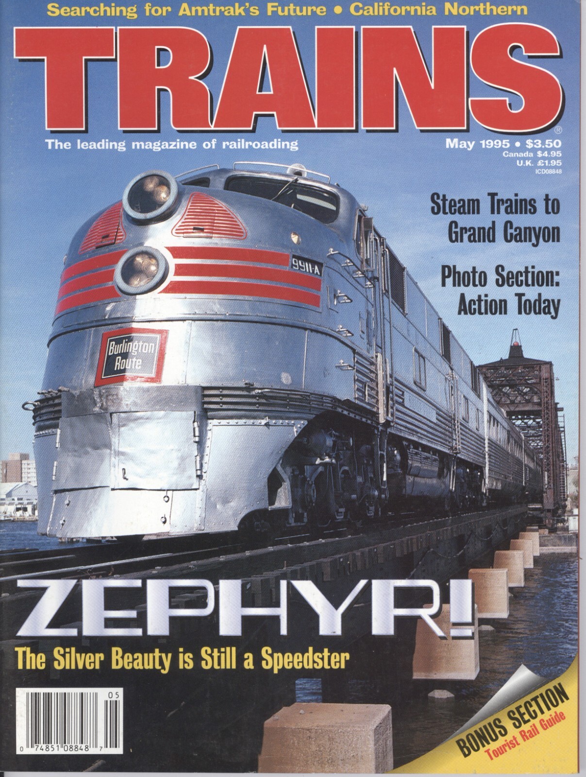 1995 Trains Magazine: Zephyr Still a Speedster/Steam Trains to Grand ...