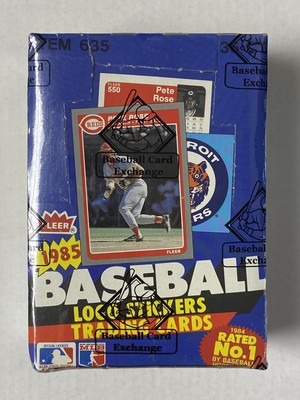 1985 Fleer Baseball Card Exchange Autheticated Sealed Wax Box BBCE | eBay