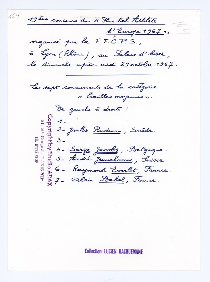 Male Bodybuilder Photo Competition 1967 Arax Gay Interest Muscles | eBay