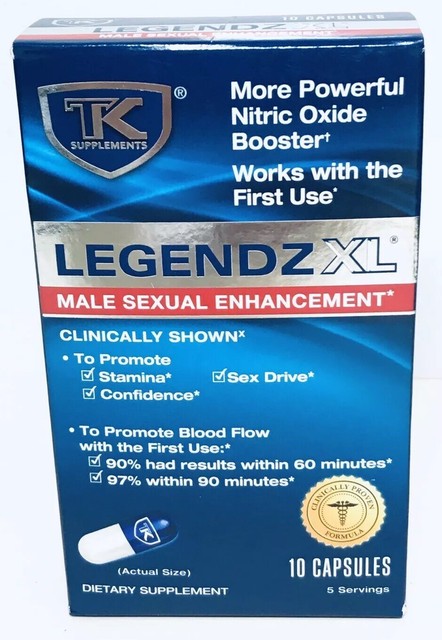 TK Supplements Legendz XL Male Sexual Enhancement 10 Capsules Exp 2021 ...