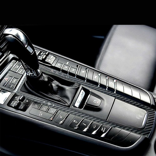 Carbon Fiber Interior Gear Shift Knob Cover Trim Fit for Porsche Macan ...