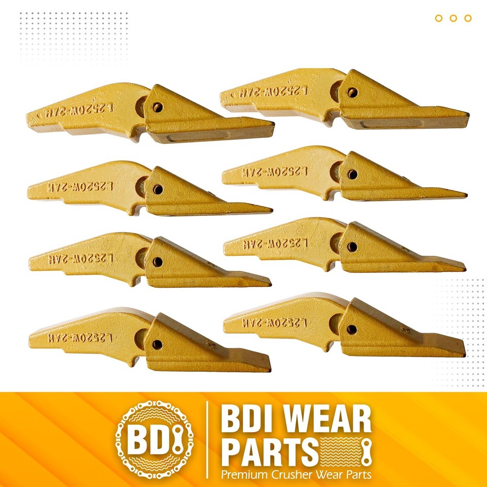 Weld-on Flush Mount L2520N-2AH Bucket Shanks 2A Bucket Teeth with Pins ...