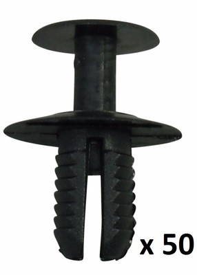 50 x Mercedes Plastic Rivets Bumper Clips Panels Side Skirts Arch ...