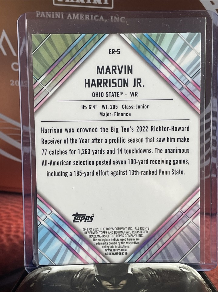 2023 Bowman Chrome U Marvin Harrison Jr. Early Risers Refractor | eBay