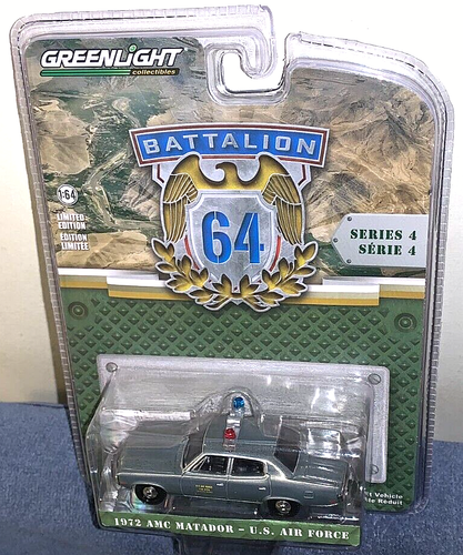 GREENLIGHT 2024 1/64 BATTALION 64 1972 AMC MATADOR -U.S. AIR FORCE RAW ...