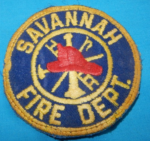 EARLY VINTAGE SAVANNAH FIRE DEPARTMENT GEORGIA USA FIRE SERVICE PATCH ...