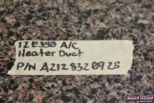 12 MERCEDES BENZ E350 4 MATIC A/C HEATER DUCT P/N A2128320925 OEM 35K ...