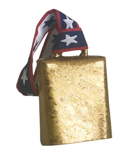 Large 4-1/2" MOEN Bell to cheer at Olympics with Stars/Stripes WRIST ...