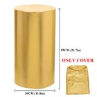 Gold Display Cover For Round Plinth Cylinder Pedestal Wedding Cake ...