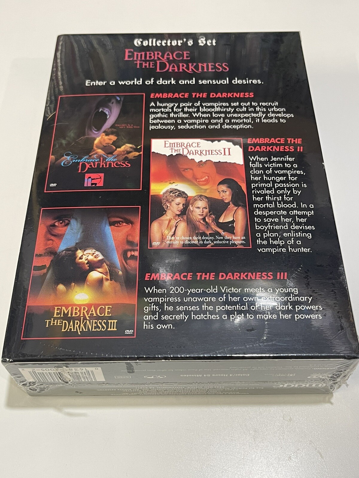 RARE OOP Embrace The Darkness Complete Collector's 3 Movie DVD Boxed ...