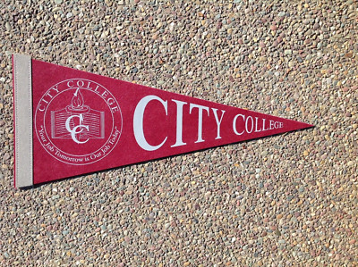 CITY COLLEGE Pennant 18" x 8" | eBay