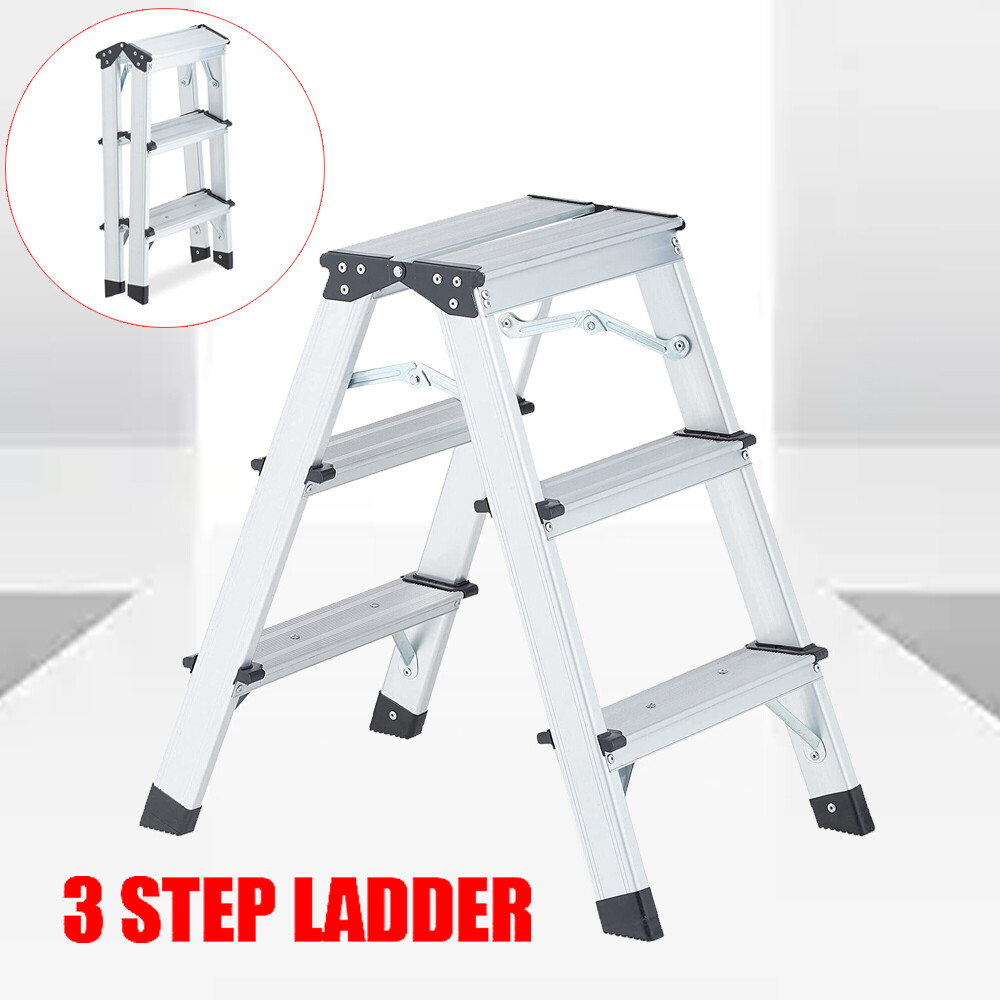 Step Ladder 3 Step Folding 3-Step Folding Aluminum Ladder - EN131 ...