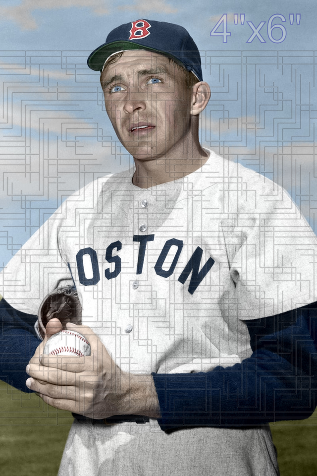 James Atkins - 1950-52 Boston Red Sox - choose a size - colorized print ...