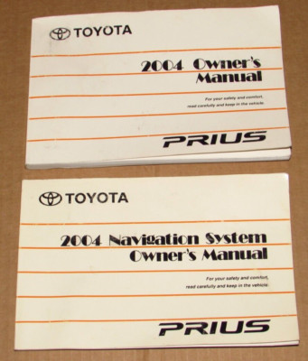 2004 Prius Owner's Manual + Navigation Manual Lot | eBay