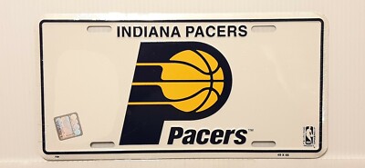 INDIANA PACERS NBA VINTAGE STAMPED Metal License Plate AUTO TAG (NEW ...
