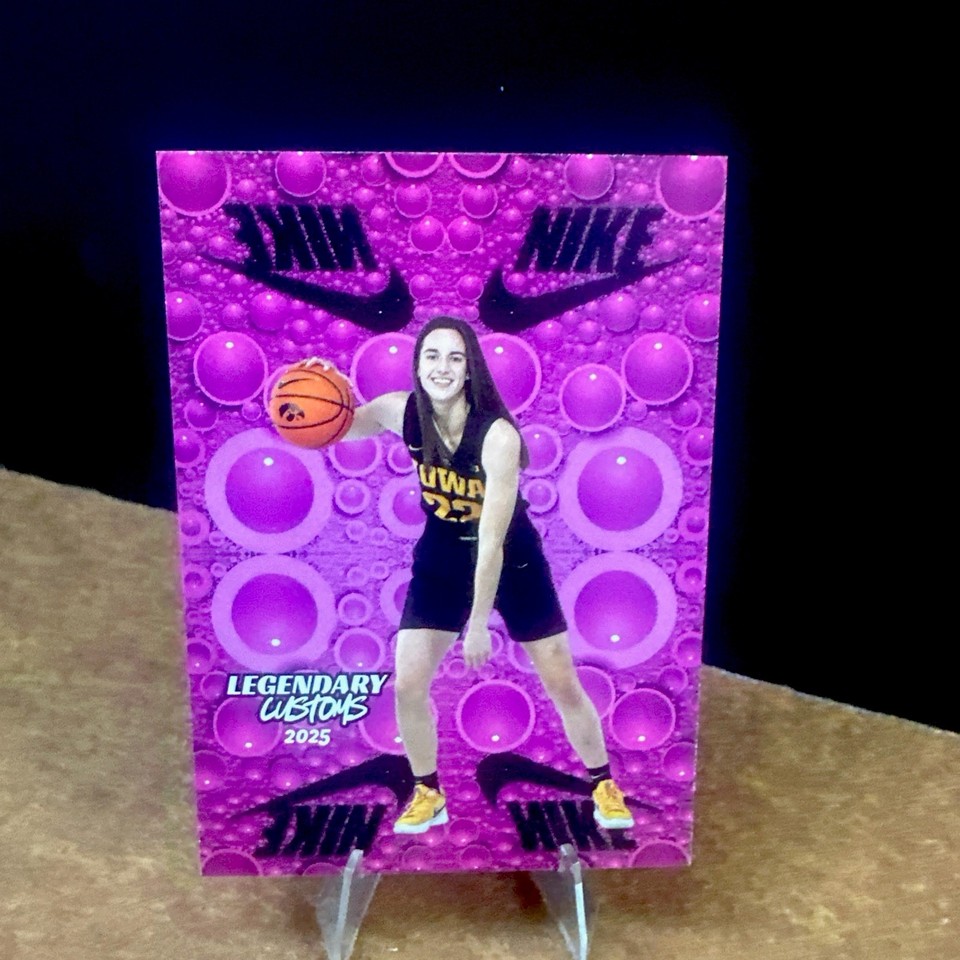 Caitlin Clark Legendary Customs Card Refractor Indiana WNBA Rookie 🔥 | eBay
