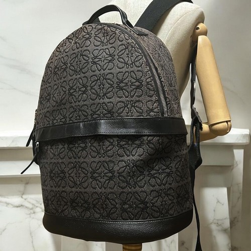 Loewe Repeat Anagram Jacquard Backpack A4 Designer Rucksack Bag Travel ...