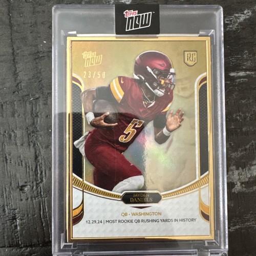 2024 Topps Rookie Campaign Jayden Daniels Rookie Card Gold Framed 23/50 ...