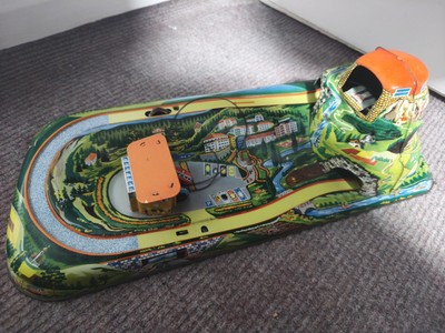 Vintage Technofix #303 Cable Car Clockwork Tinplate Toy 1950's West ...