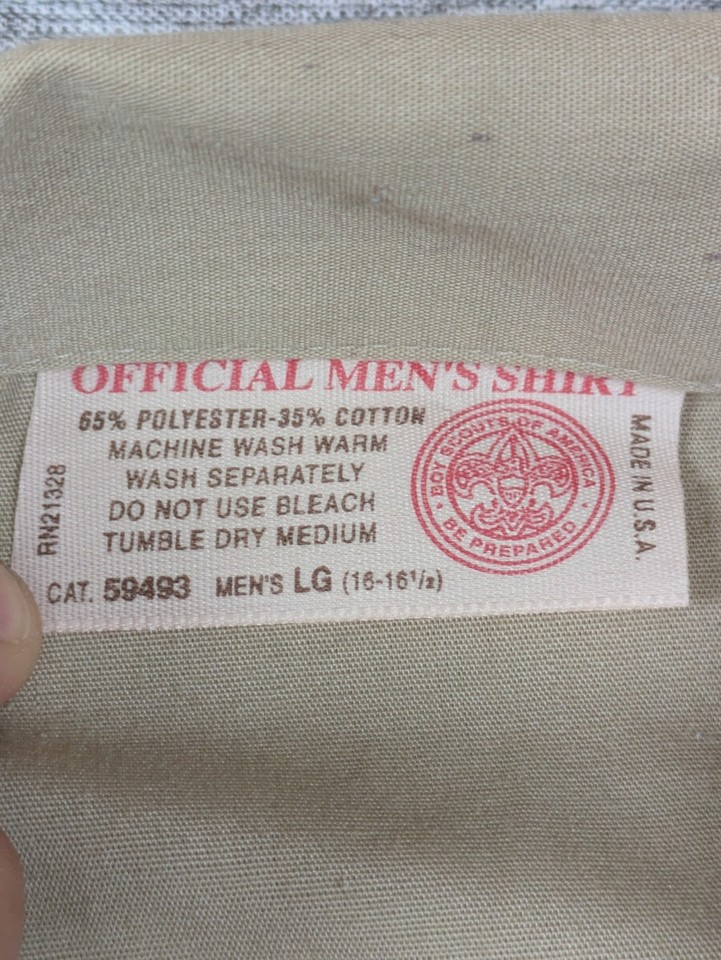 Vintage Boy Scouts Of America Official Cubmaster Uniform Shirt Mens ...