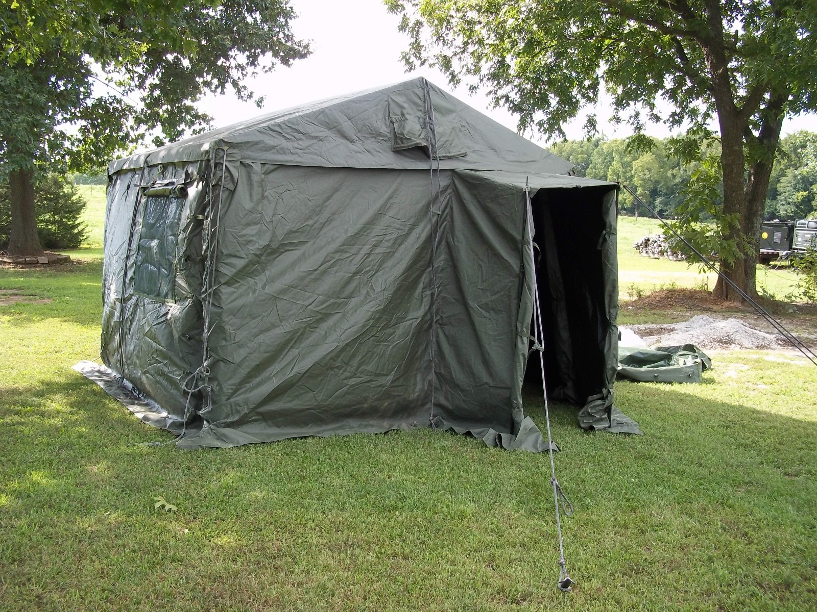 MILITARY SURPLUS 11x11 COMMAND POST TENT SKIN KIT ONLY+LINER ...NO ...