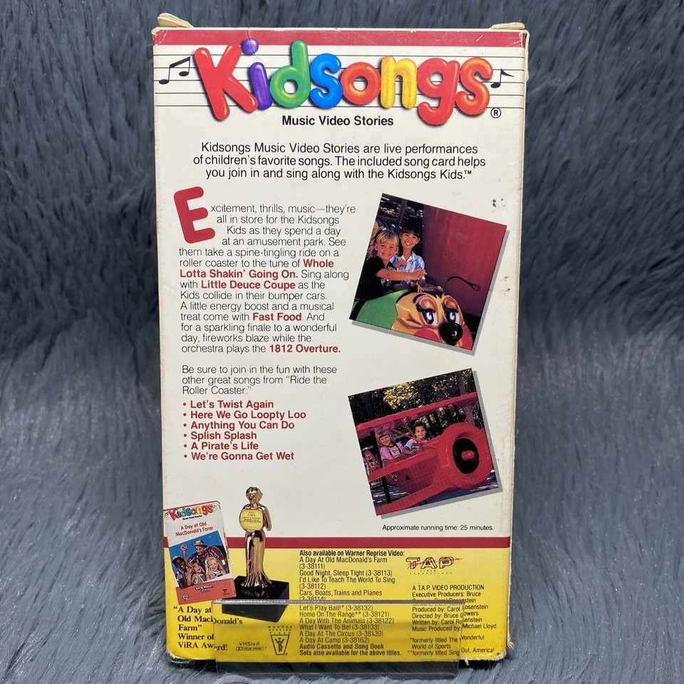 Kidsongs: Ride The Roller Coaster VHS 1990 Kids Sing Along View Master ...
